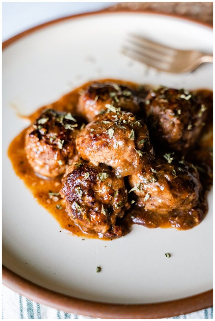Brown Gravy Venison Meatballs - Rural Roots